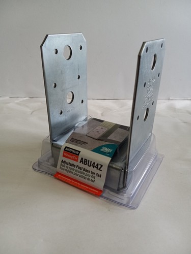 Simpson Strong-Tie ABU44Z Galvanized Adjustable Post Base for 4X4 | eBay
