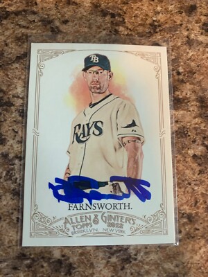 Kyle Farnsworth Signed 2012 Topps Allen & Ginter Auto Tampa Bay Rays ...
