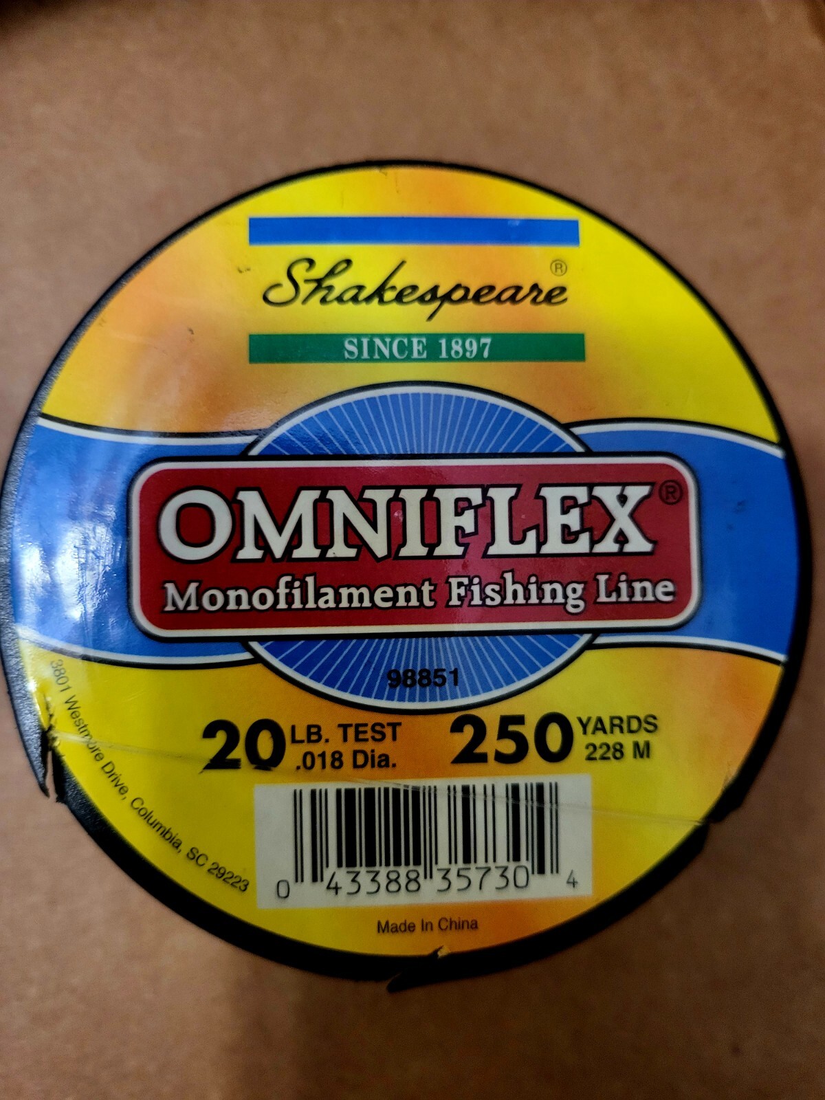 Shakespeare Omniflex Monofilament Fishing Line- 250 Yards, 20 Lb Tested ...