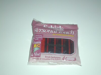 Schick Personal Touch Razor 4 Refill Blades New Unopened Package ...
