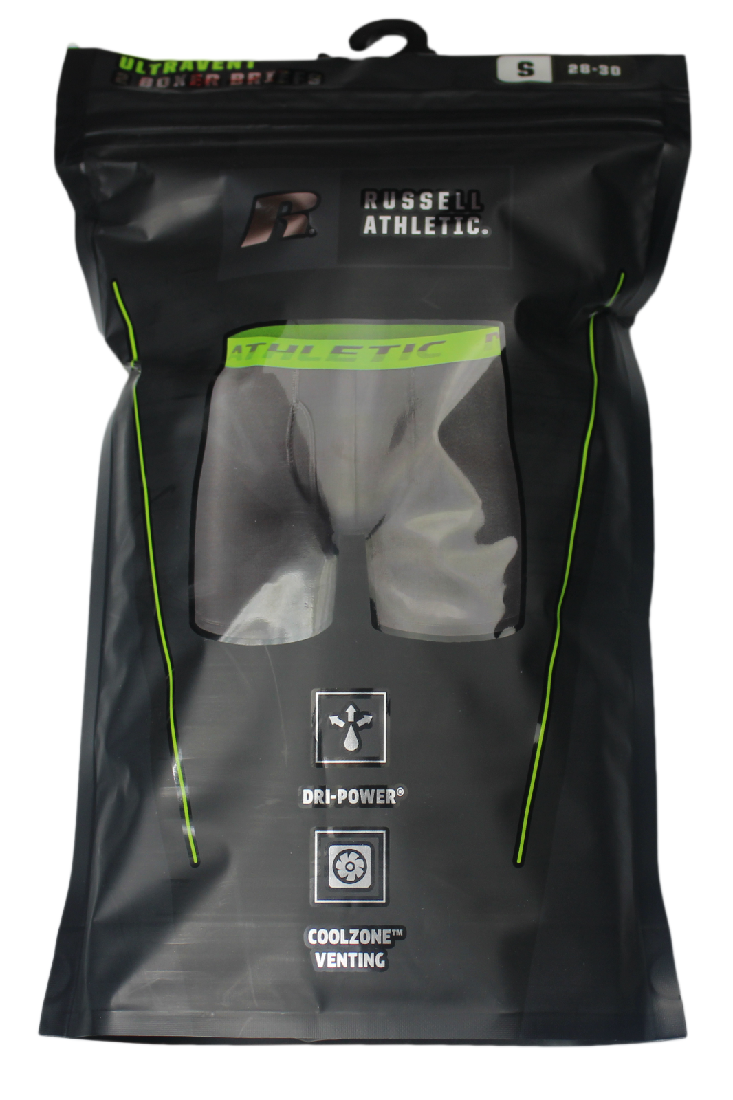 Russell Athletic Ultravent 2 Boxer Briefs S 28-30 Ultravent Color Black ...