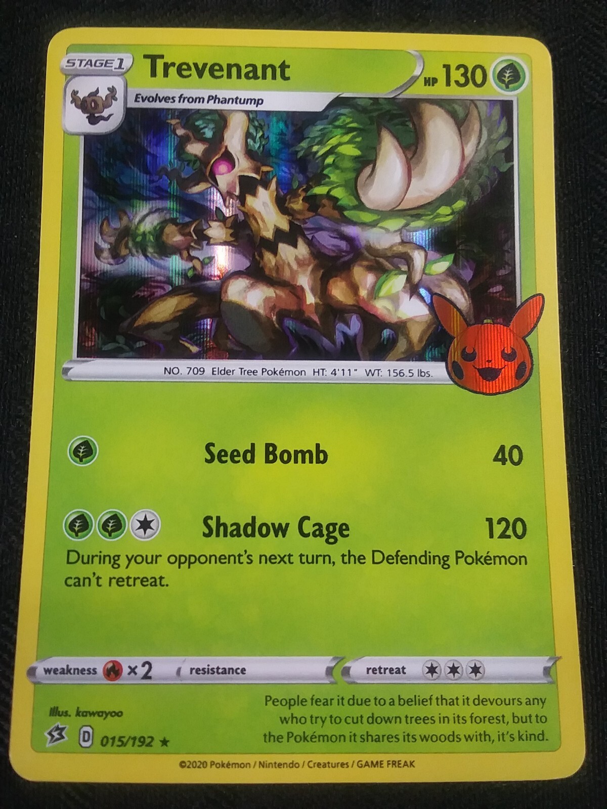 2022 Pokemon Trick or Trade - Trevenant 015/192 Holo Pokemon Card | eBay