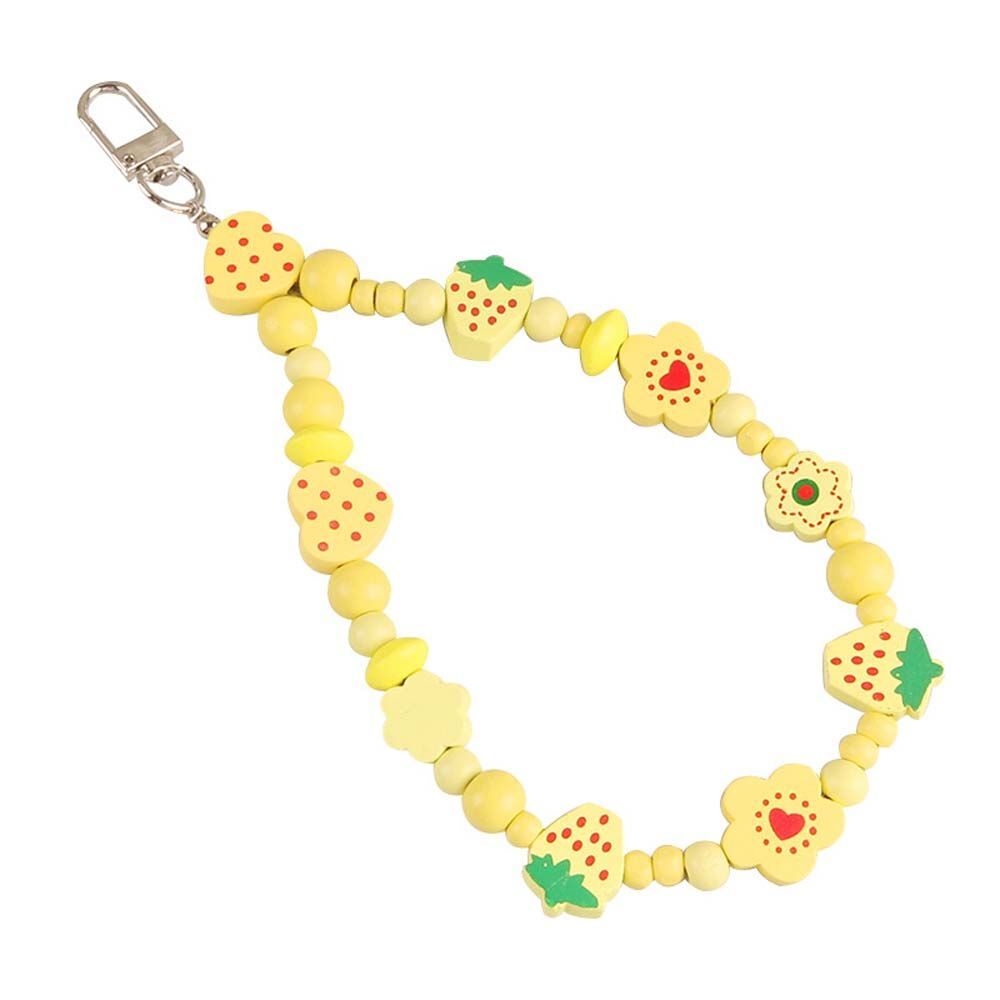 Candy Color For Women Flower Beads KeyChains Keyring Car Keychain Bag ...