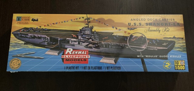2013 Renwal Ship Model Kit USS Shangri-la Aircraft Carrier 1/500 ...