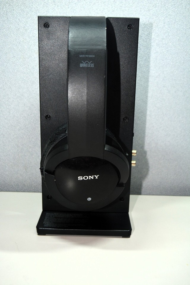 SONY Wireless Headphones MDR-RF985R Black And Transmitter Base TMR ...