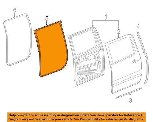 GM OEM Rear Door-Surround Weatherstrip Weather Strip Seal Right ...