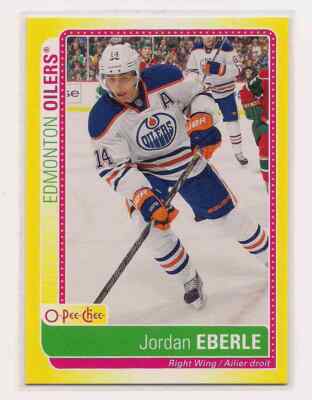 2013-14 0-Pee-Chee Sticker Jordan Eberle Edmonton Oilers #S-JE | eBay