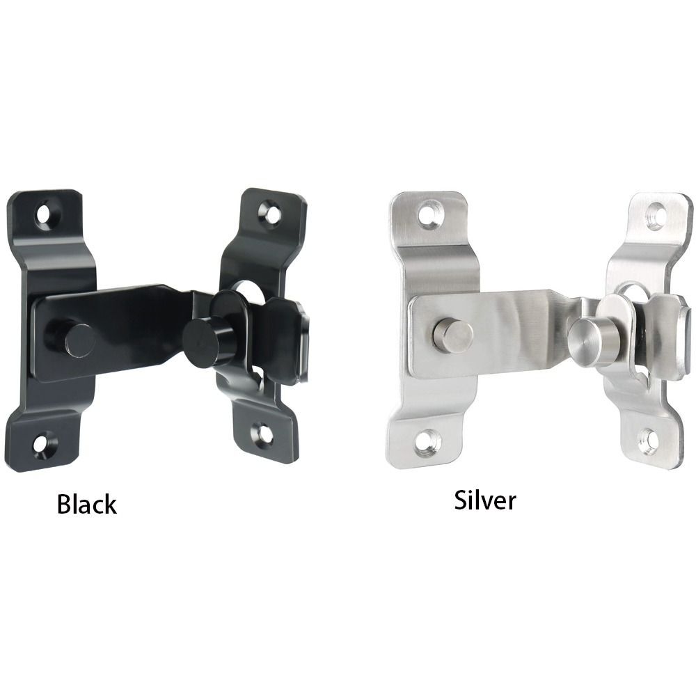 Stainless Steel Locking Latch 90 Degree Hasp Bending Lock Door Catch ...