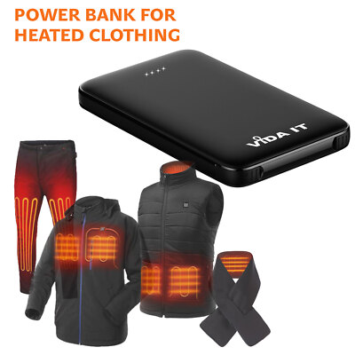 Power Bank for Electric Heated Vest Jacket Body Warmer USB 5V 2A ...