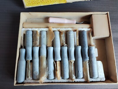 Vtg wood carpenter tools carving gouge chisel lot of 14 pcs, Vintage ...