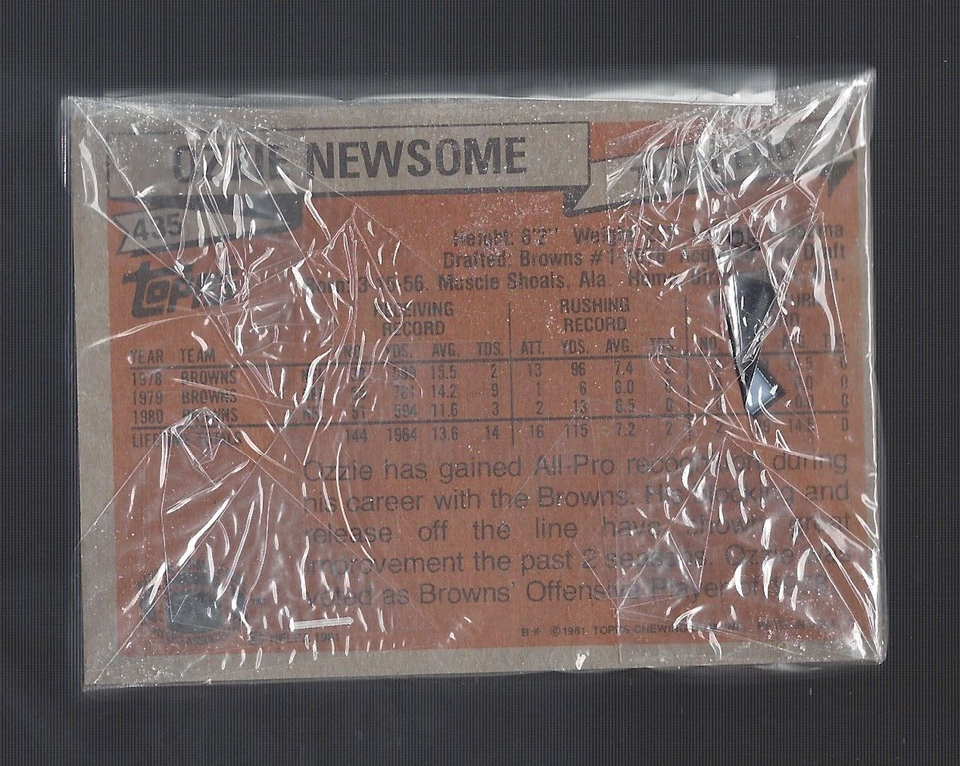 1981 TOPPS FOOTBALL CELLO PACK DAN HAMPTON ROOKIE ON TOP MINT HOF | eBay