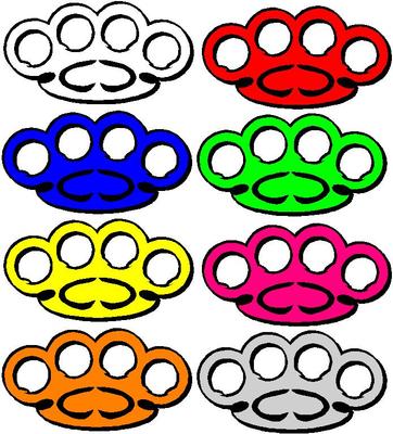 SRH Brass Knuckle Decal Pair - Sticker High Quality! Multiple Colors ...