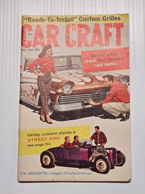 Car Craft July 1958 Magazine Nation Top Gas Rail Crowds 160 MPH | eBay