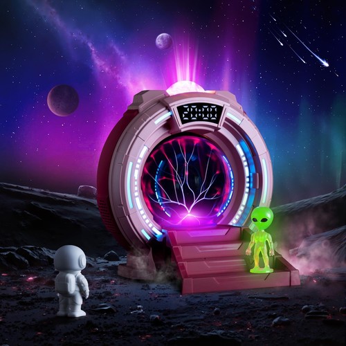 Space Portal Plasma Ball Night Light, LED Galaxy Projector Alien Lamp ...