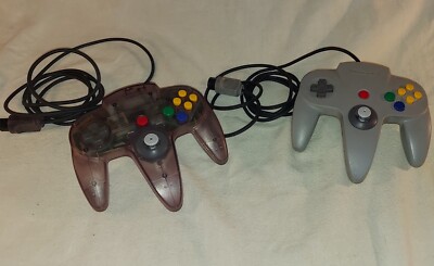 Nintendo 64 Atomic Purple & Orginal Grey Controller OEM N64 NUS-005 | eBay