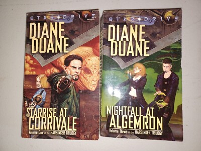 Alternity StarDrive RPG novel Diane Duane Harbinger Trilogy vol 1 & 3 ...