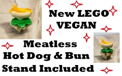 New LEGO Meat Less Hot Dog Bun Gluten Free Stand Included VEGAN Food ...