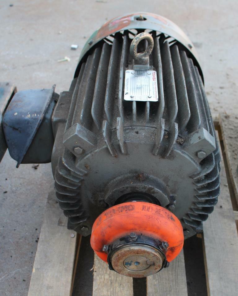 30 HP Toshiba Motor 1765 RPM 286T Frame 230/460 Volt TEFC CAT ...