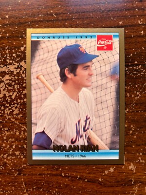 Nolan Ryan, 1966 Career Series #1 - 1992 Donruss Coca-Cola | eBay