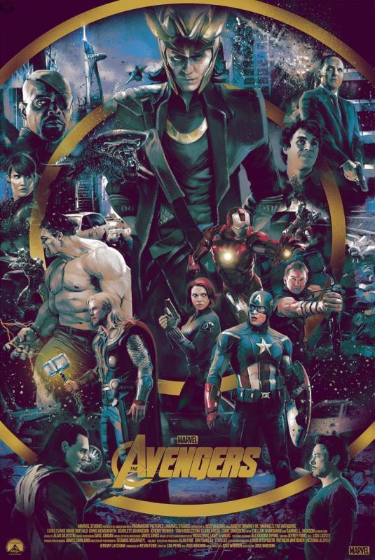 Avengers Poster Art Screen Print by Mondo Artist Vlad Rodriguez 24x36 ...