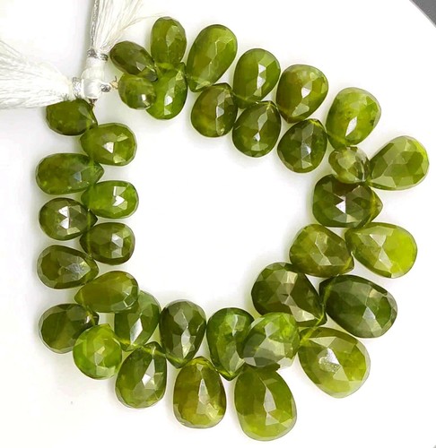 Natural Vesuvianite Idocrase Gem 11x8- 19x14mm Pear Cut Briolette 8.5 ...