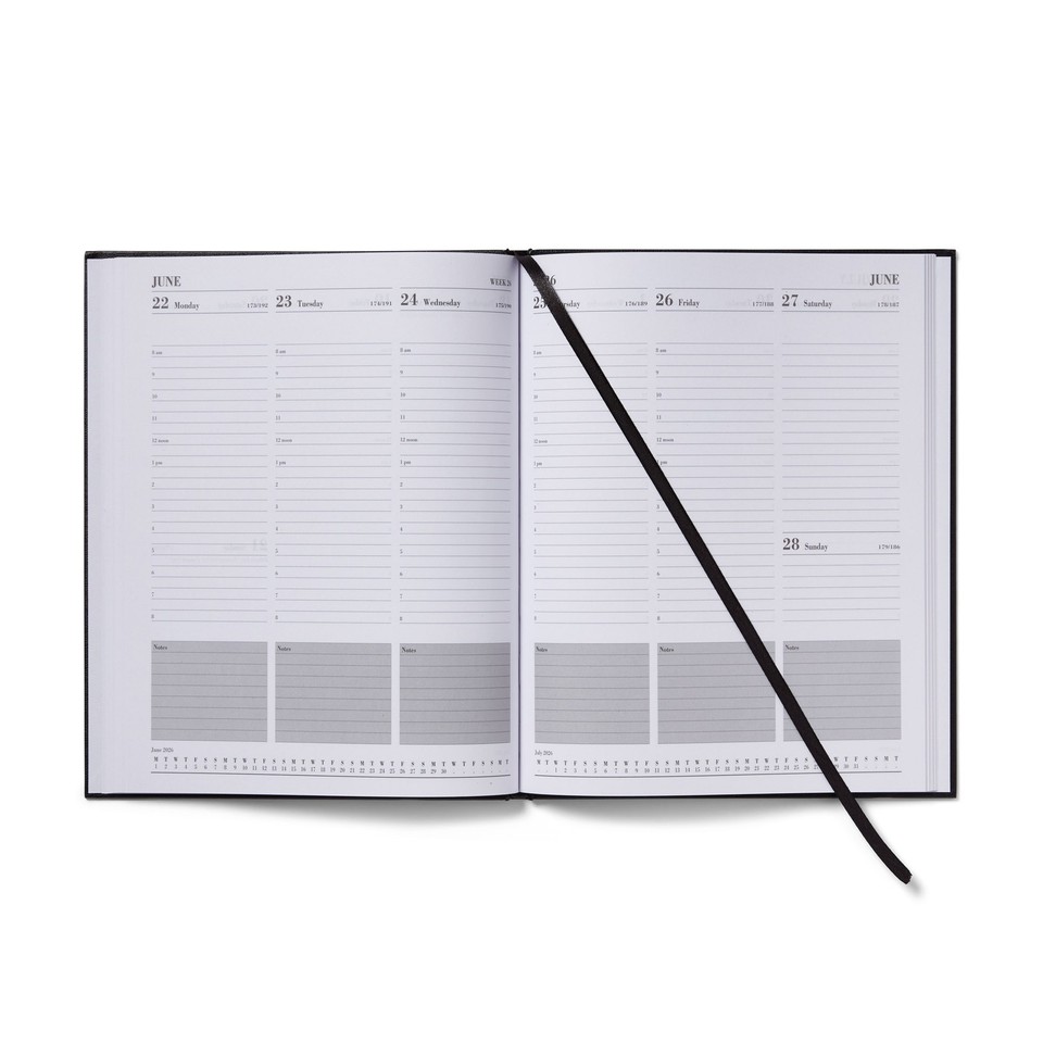 Quarto Desk Diary Week To View With Appointments Planner Hard Cover ...