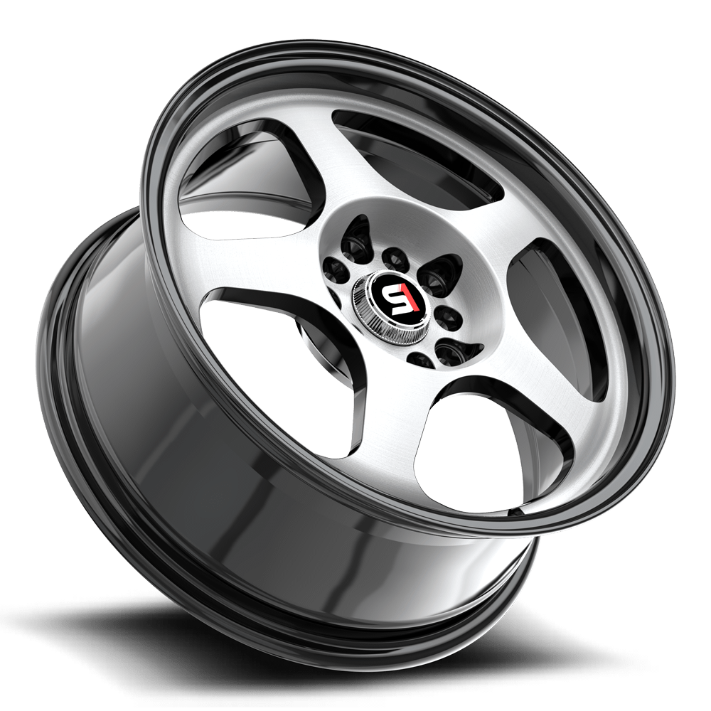 Set 4 16" Spec-1 SPT-36 Gloss Black & Machined 16x7 Wheels 4x100 4x4.5 ...