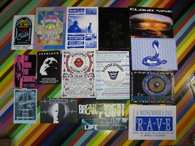 vtg Rave Flyer - UK late 80's early 90's era EARF | eBay