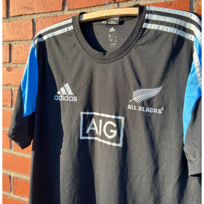 New Zealand All Blacks Adidas Rugby Jersey - Sz Large - 2013 AIG ...