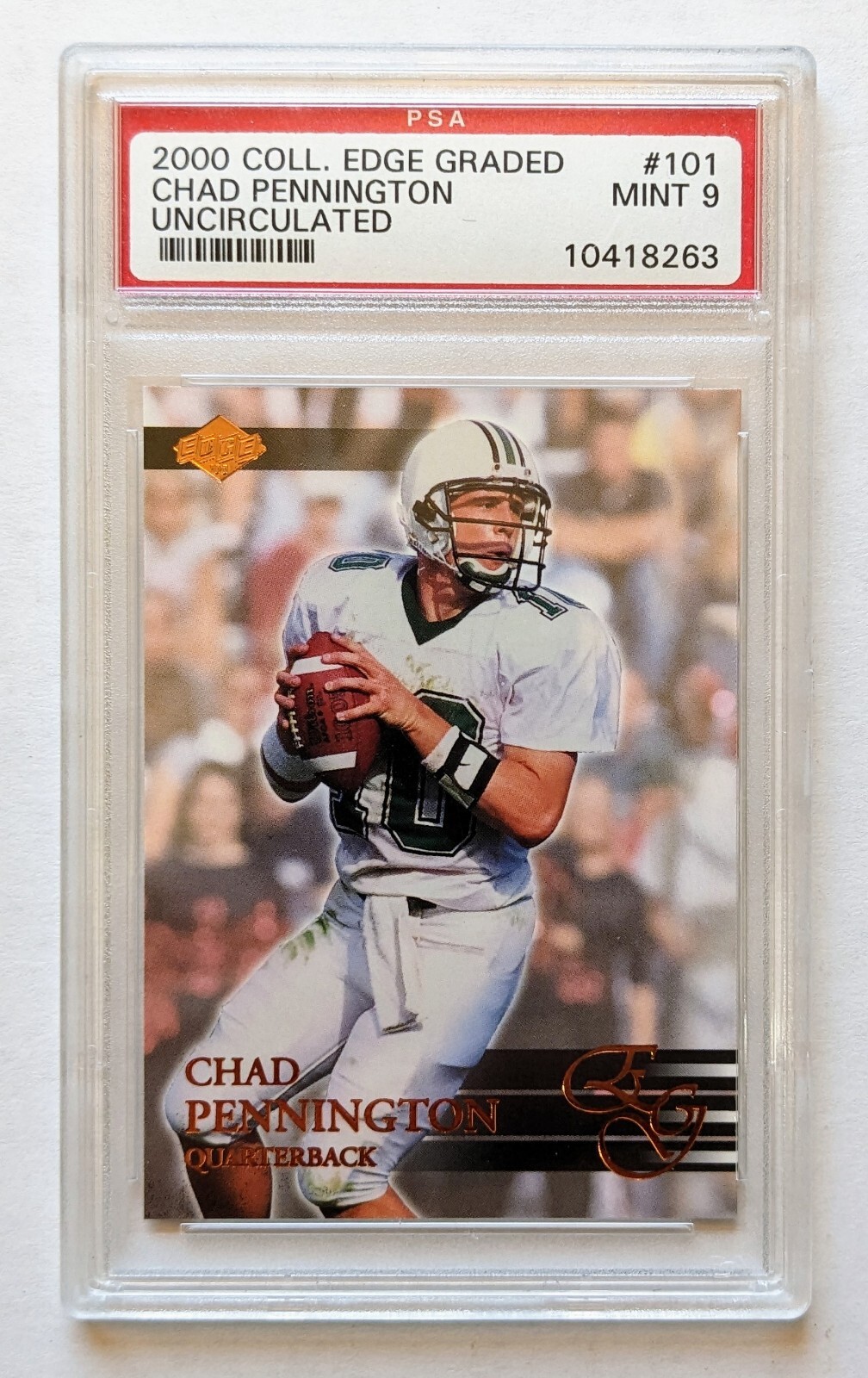 2000 Collector's Edge Graded - Uncirculated #101 Chad Pennington /5000 ...