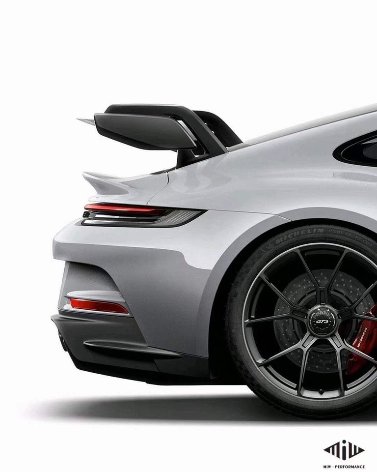 GT3 GT Carbon Fiber Rear Wing Hood Cover Fit Porsche 911 992 2019+ | eBay