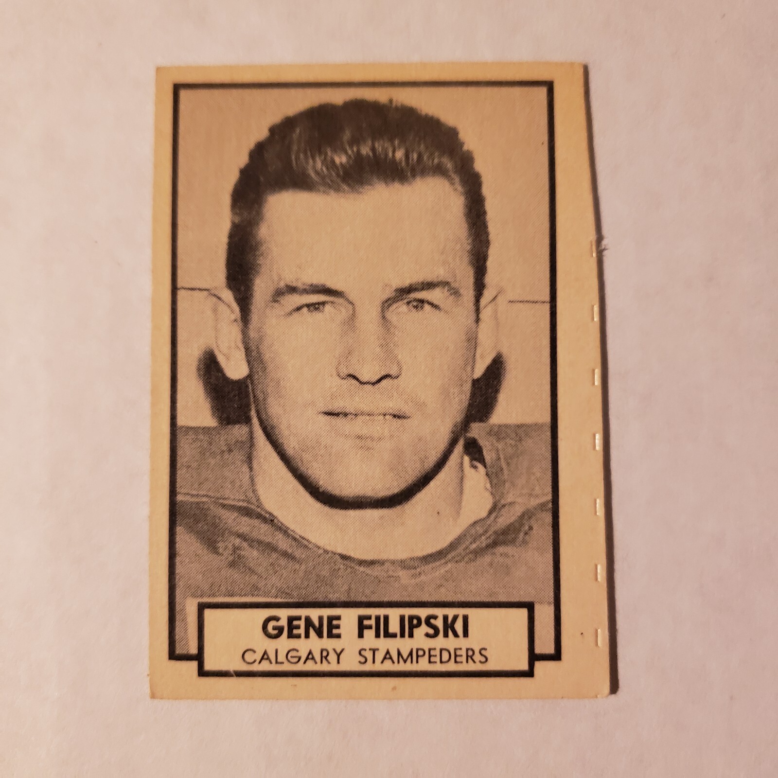 GENE FILIPSKI 1962 Topps CFL Football card #26 Calgary Stampeders EX | eBay