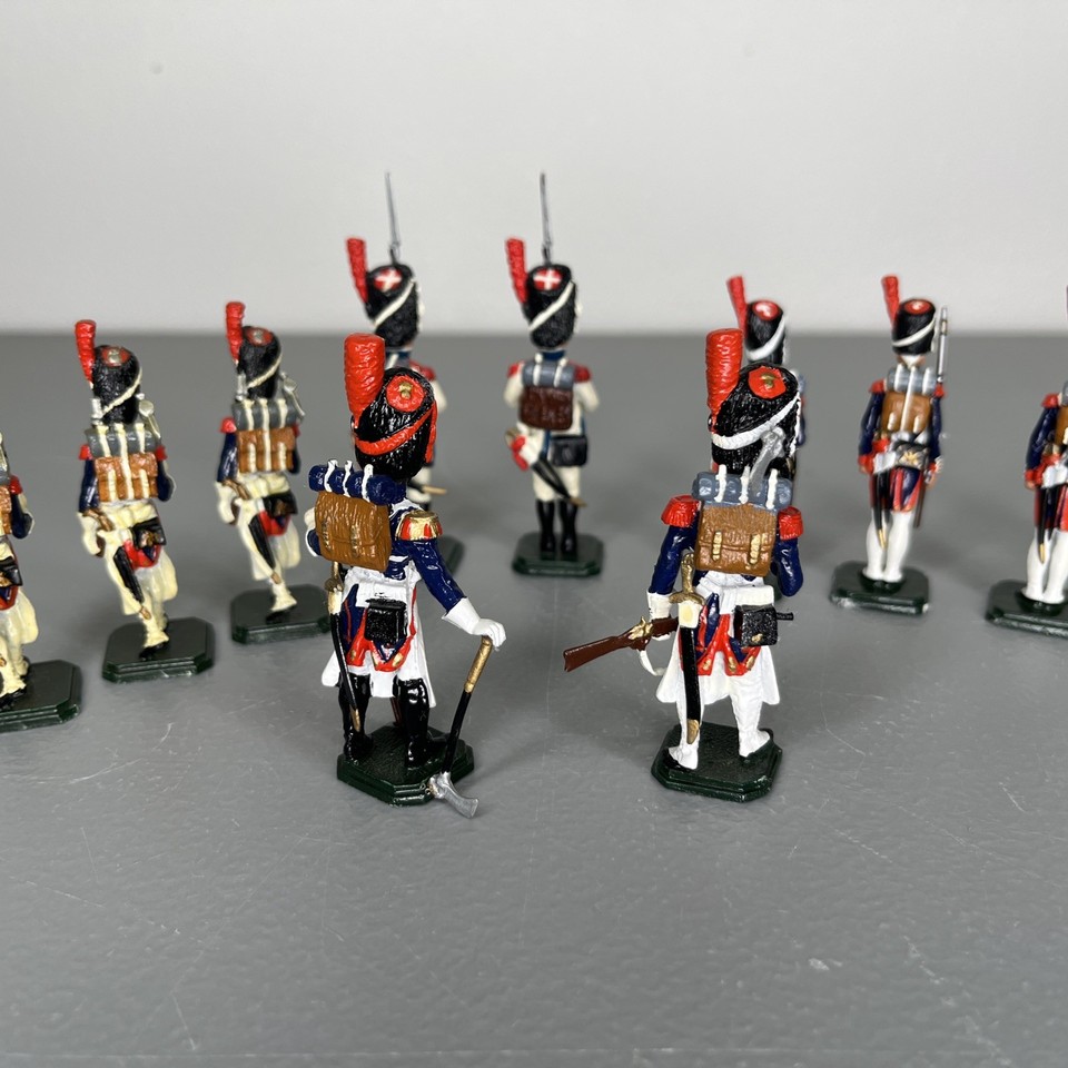 ANI Napoleonic 54mm metal French Napoleonic Grenadier Soldier Lot Of 11 ...
