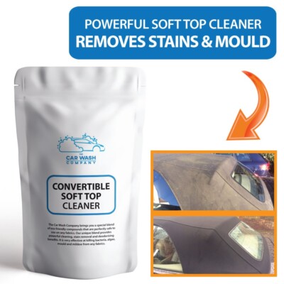 SOFT TOP Cleaner Convertible Roof STAIN & MOULD REMOVER - Fabric Canvas ...