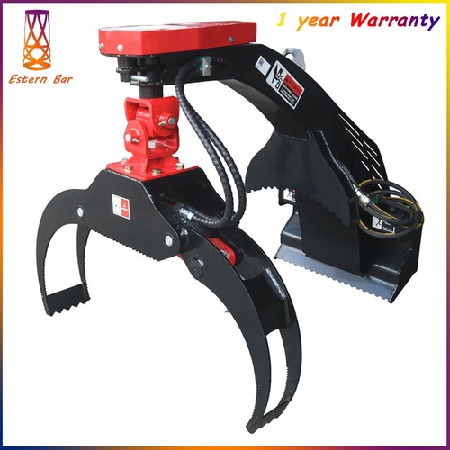 Heavy Duty Skid Steer Log Grapple Bucket Universal Quick Attach Black ...
