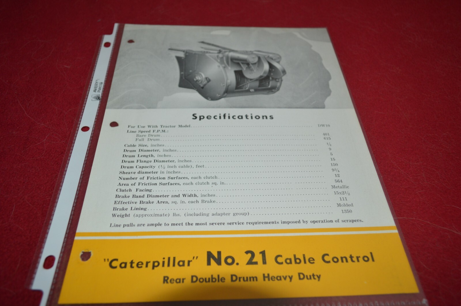 Caterpillar 21 Cable Controls For Dealer's Brochure DCPA11 | eBay