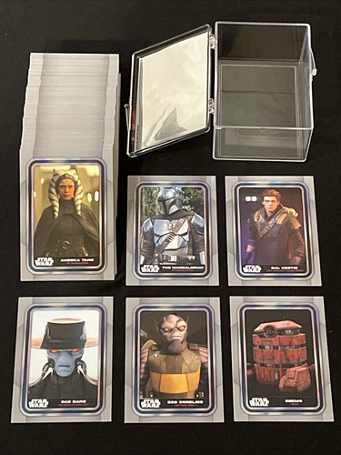 Star Wars Flagship 2023 Topps Complete 100 Card Base Set Plus Wrapper ...