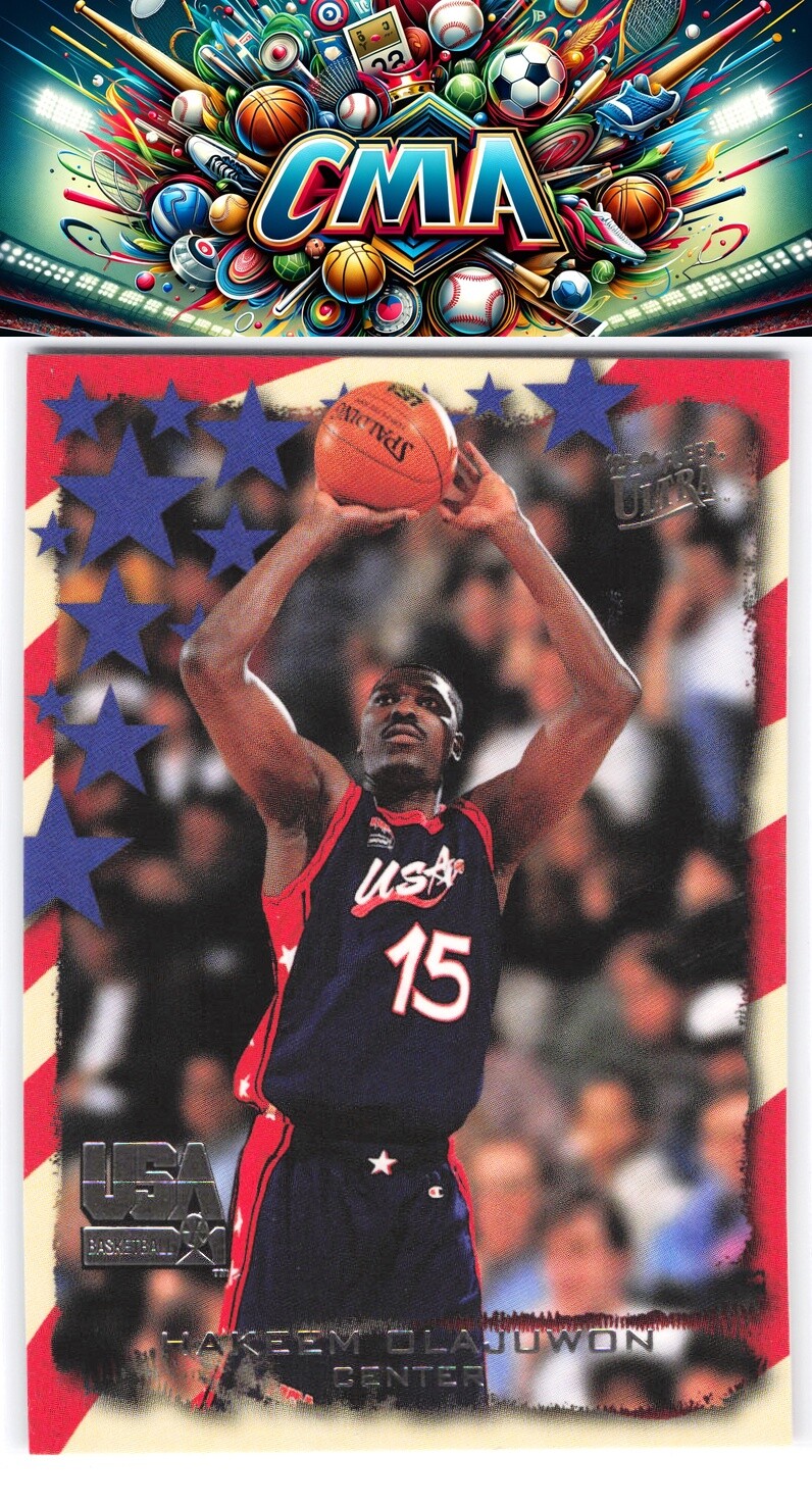 1995-96 Fleer Ultra - USA Basketball Hakeem Olajuwon #5 for sale online ...