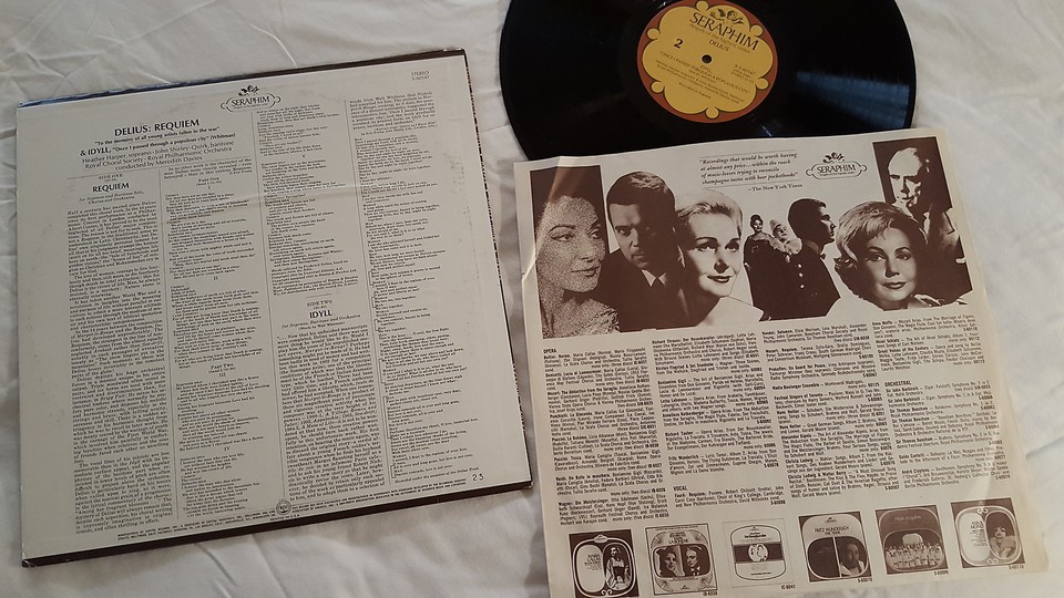 DELIUS, Heather Harper, John Shirley-Quirk, Royal Choral Society ...