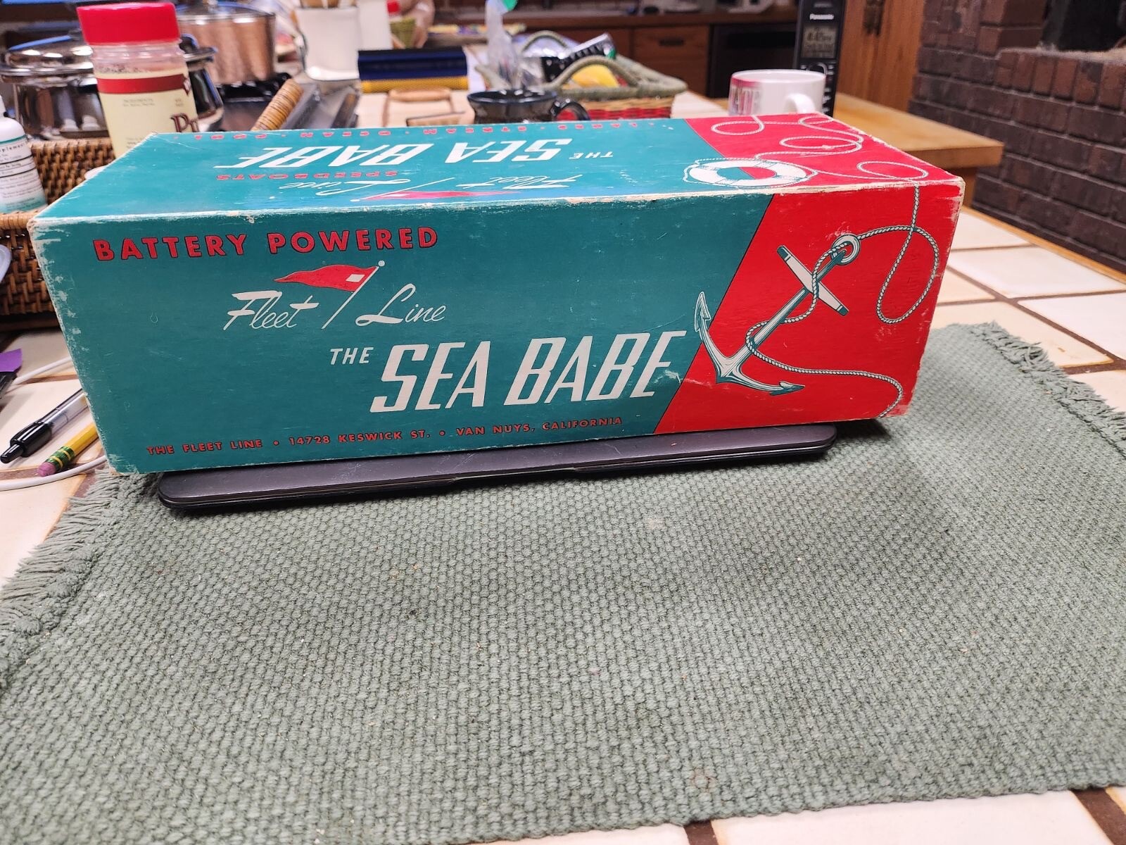 Vintage 1950s Fleet line sea baby Toy Boat Battery Operated Motor | eBay