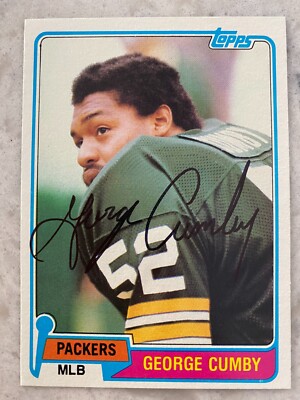 George Cumby signed GREEN BAY PACKERS card 1981 Topps ROOKIE | eBay