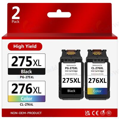 PG-275XL CL-276XL Printer Ink Cartridge for Canon PIXMA TR4720 TS3520 ...