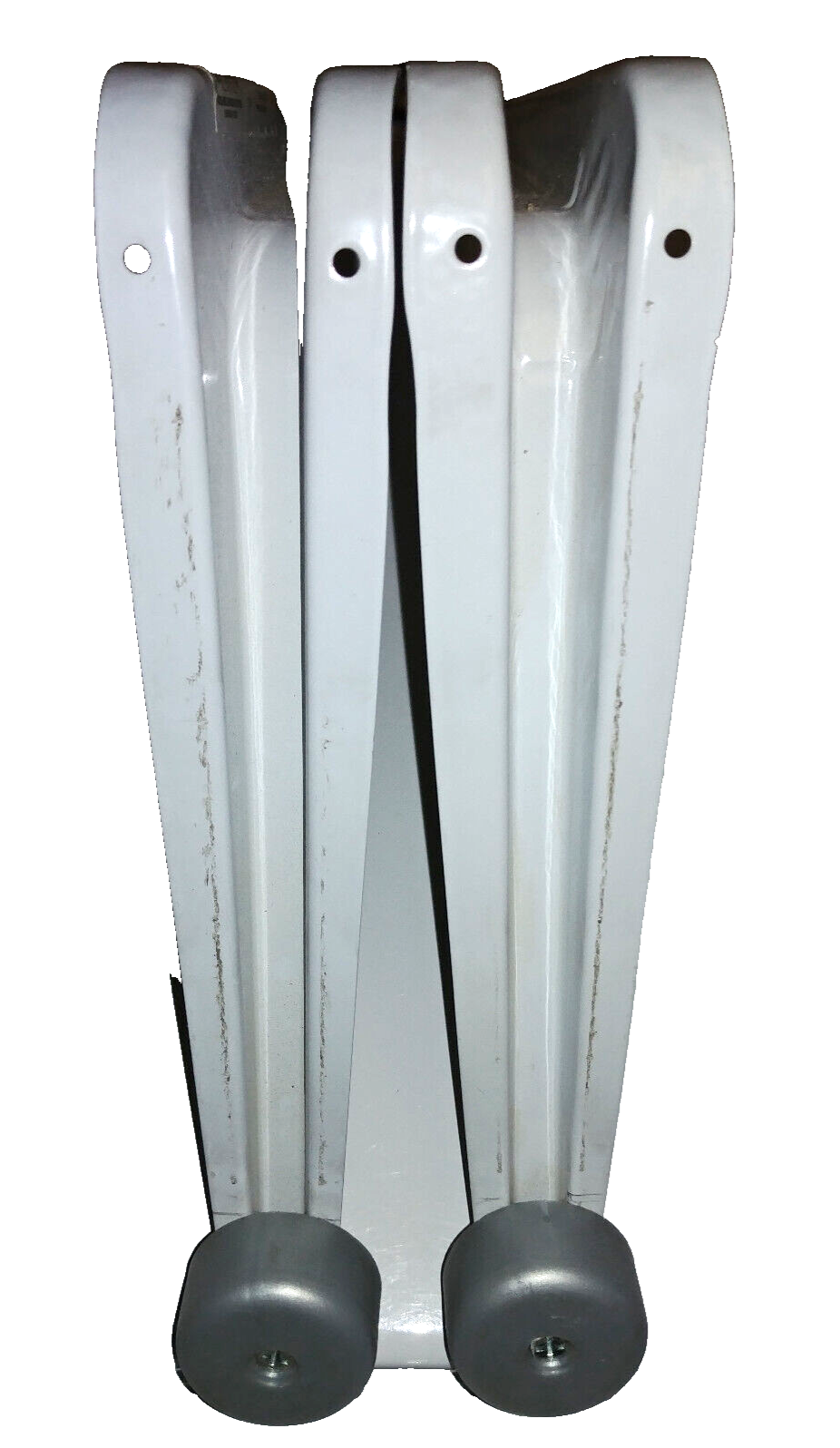 2pc Blue Hawk White Metal Finished Shelf Brackets "L" Shaped-13.5in x 9 ...