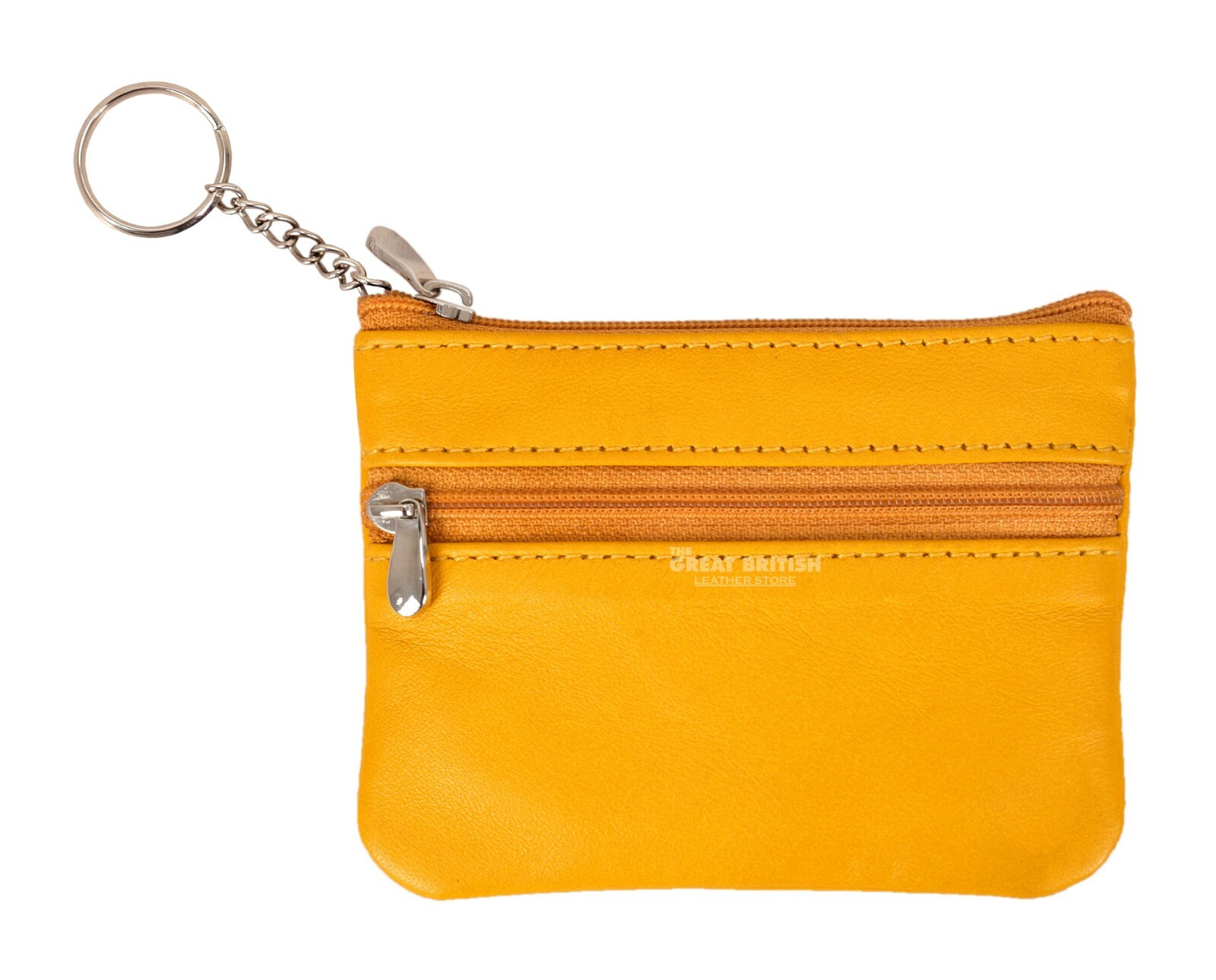 New Key Pouch Genuine Leather Small Coin Card Key Ring Wallet Pouch ...