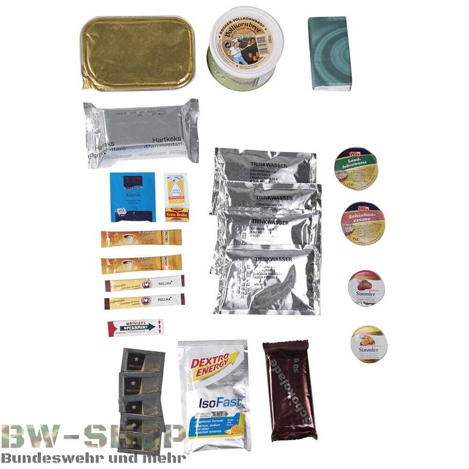 BUNDESWEHR EPA TYP 1-8 BW EINMANNPACKUNG ESSEN RATION CAMPING OUTDOOR ...
