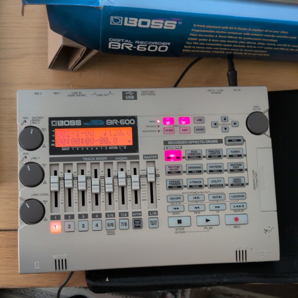 Boss BR-600 Multi Track Digital Recorder 8 Track Used Good Condition ...
