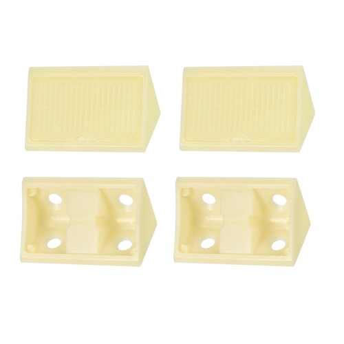 12Pcs 41x20x20mm Plastic Corner Brackets 4 Holes L Shape Right Angle ...