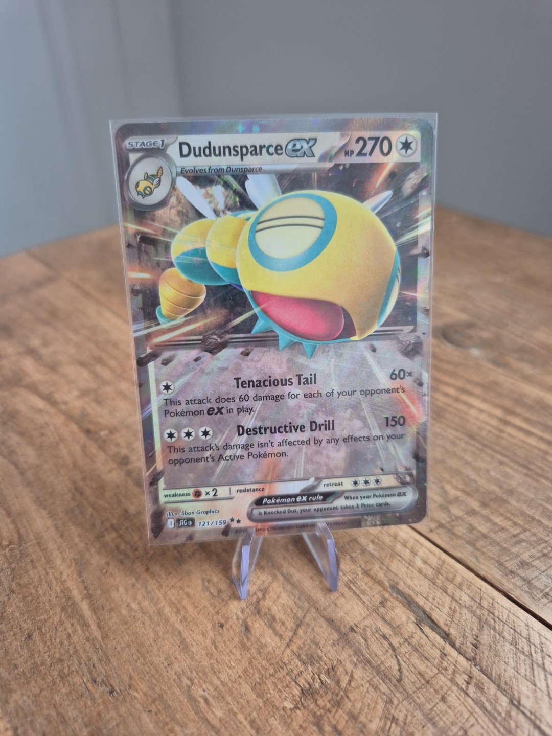 Pokemon TCG Dudunsparce EX 121/159 Sv09: Journey Together Holo Double ...
