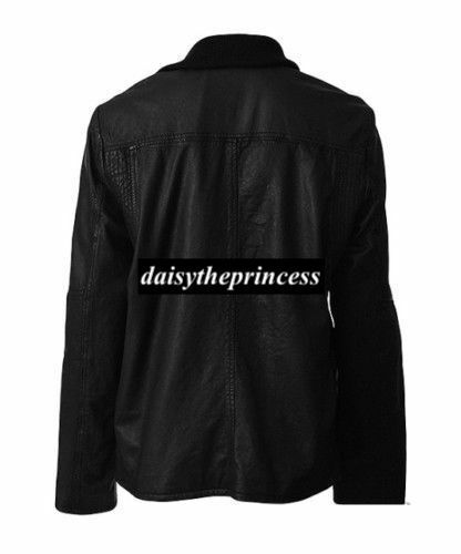 NEW $600 WITCHERY MEN BLACK LEATHER JACKET L . | eBay