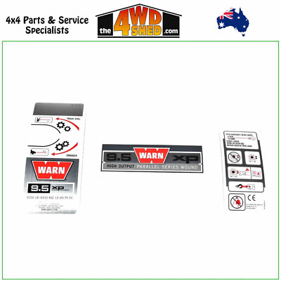Warn 68614 - Sticker Decal Sticker Set 9.5 XP | eBay Australia